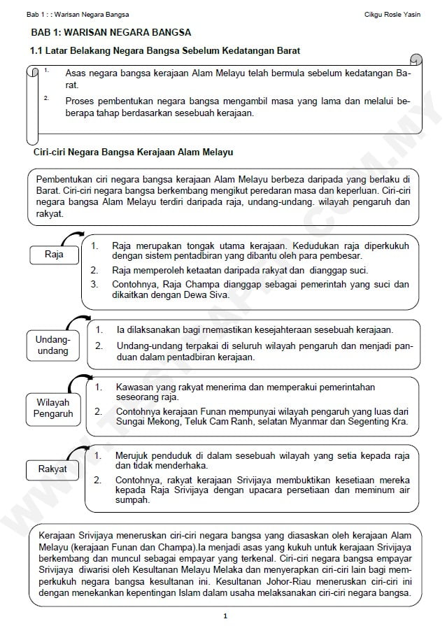 10 TOPIK SEJARAH TINGKATAN 4 FORMAT BAHARU KSSM (LENGKAP NOTA, SOALAN DAN JAWAPAN) - Cikgu.Info