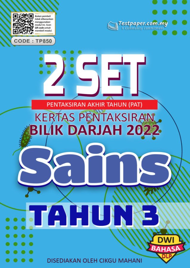 2 SET KERTAS SAINS PERSEDIAAN PBD SESI AKHIR 2022 - TAHUN 3 (BONUS WORD) - Cikgu.Info