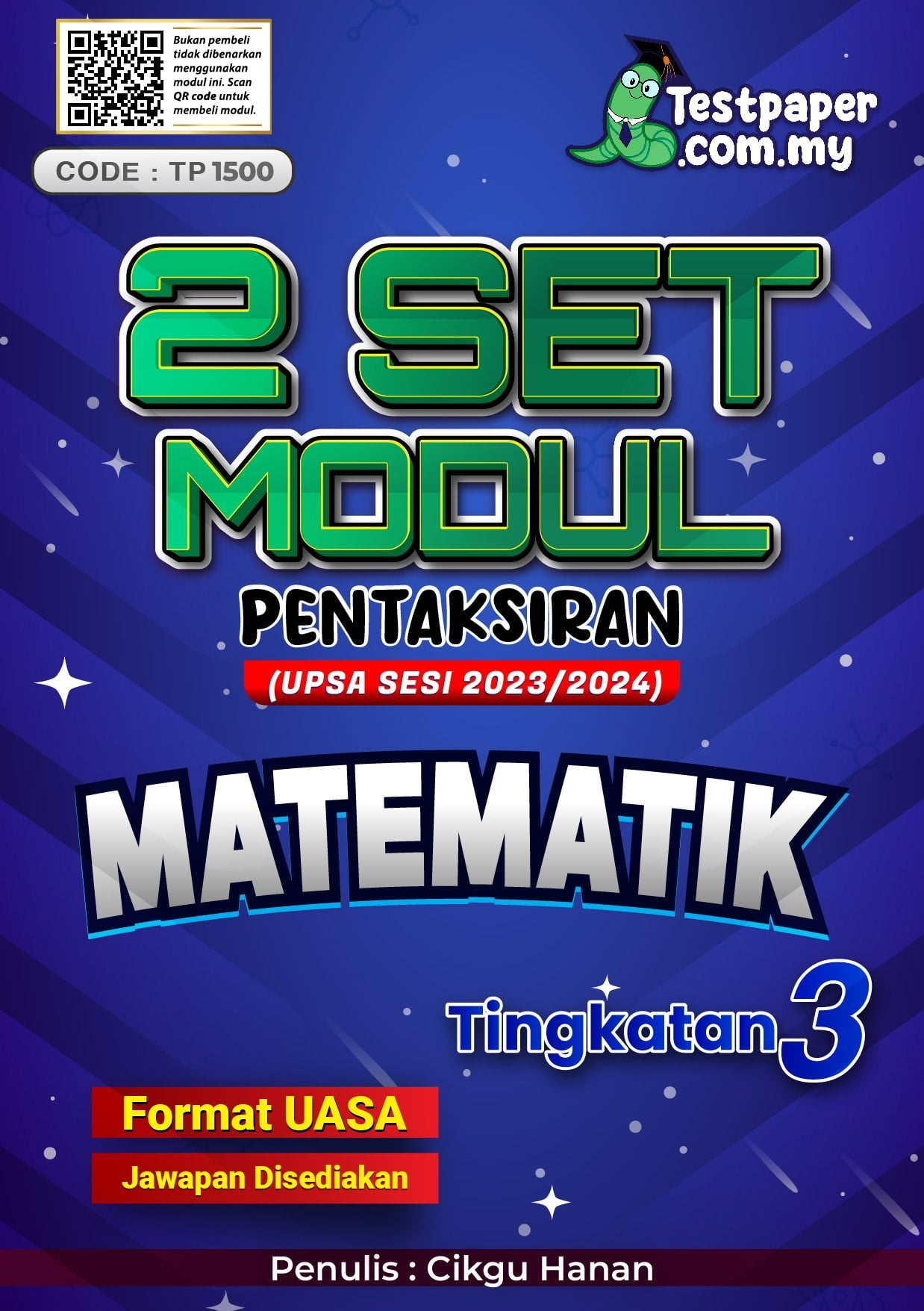 2 SET MODUL PENTAKSIRAN MATEMATIK TINGKATAN 3 (UPSA SESI 2023/2024) - Cikgu.Info