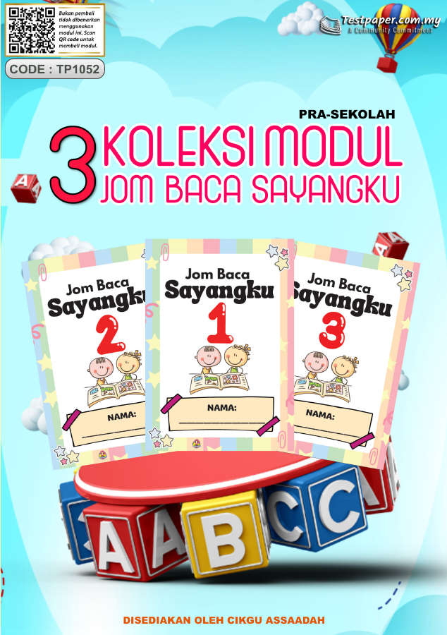 3 KOLEKSI MODUL JOM BACA SAYANGKU (PRASEKOLAH DAN TADIKA) - Cikgu.Info