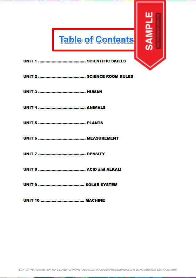 CLASSROOM SCIENCE ACTIVITIES GRADE 3 KSSR SEMAKAN (DLP) - ANSWER SCHEME ...