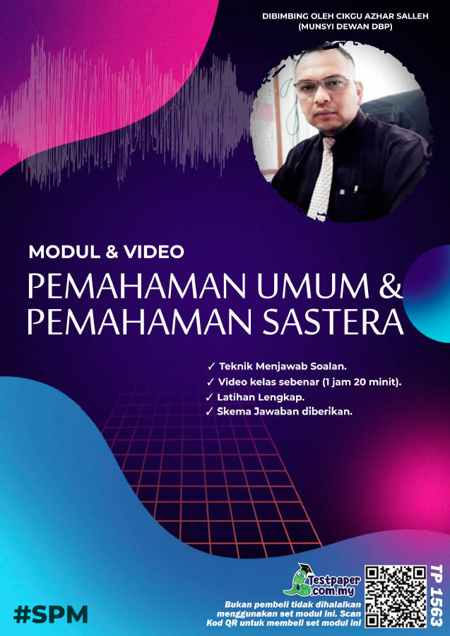 MODUL DAN VIDEO PEMAHAMAN UMUM DAN PEMAHAMAN SASTERA SPM - Cikgu.Info