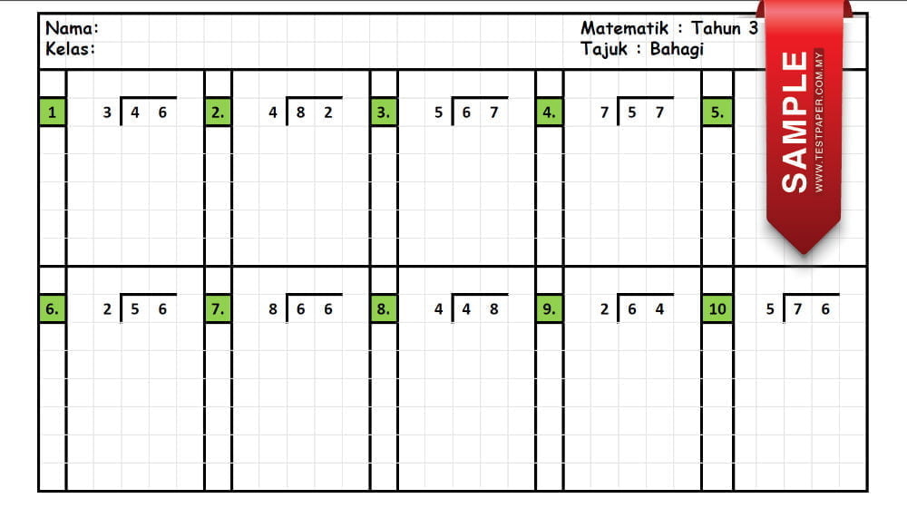 MODUL LATIHAN ASAS MATEMATIK TAHUN 3 - Cikgu.Info