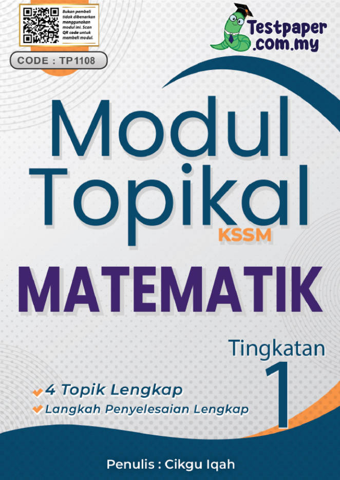 MODUL LATIHAN TOPIKAL MATEMATIK TINGKATAN 1 (BAB 1 - 4) - Cikgu.Info
