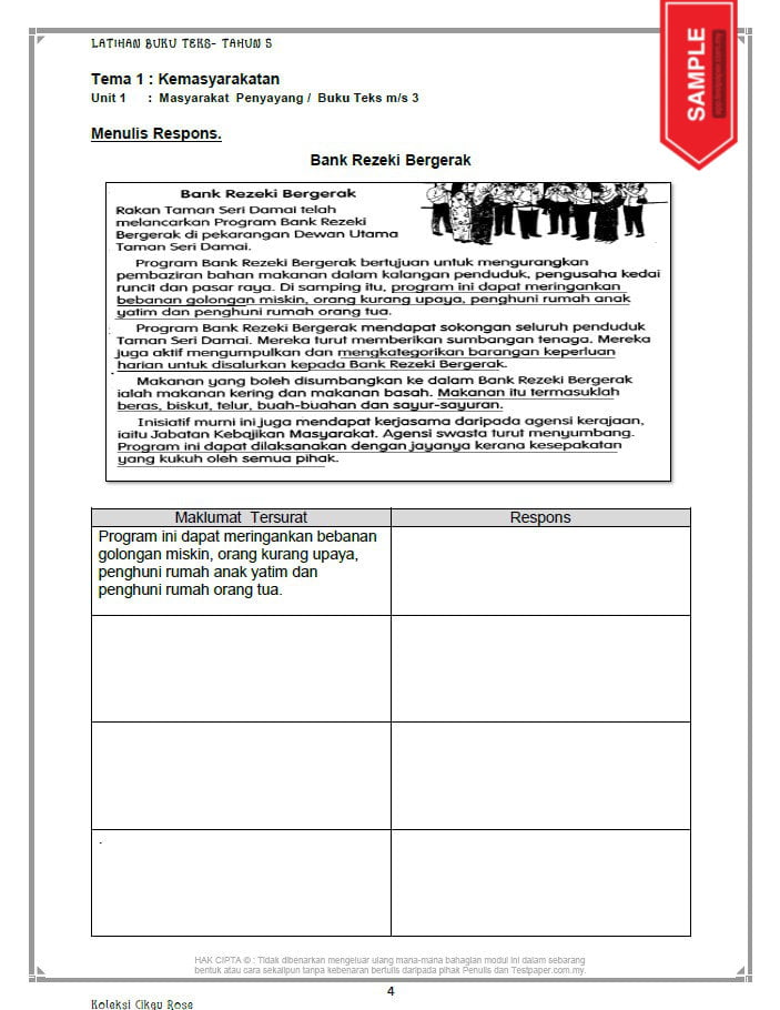 MODUL LENGKAP 9 TEMA LATIHAN BUKU TEKS BAHASA MELAYU TAHUN 5 DAN BONUS MODUL TATABAHASA - Cikgu.Info