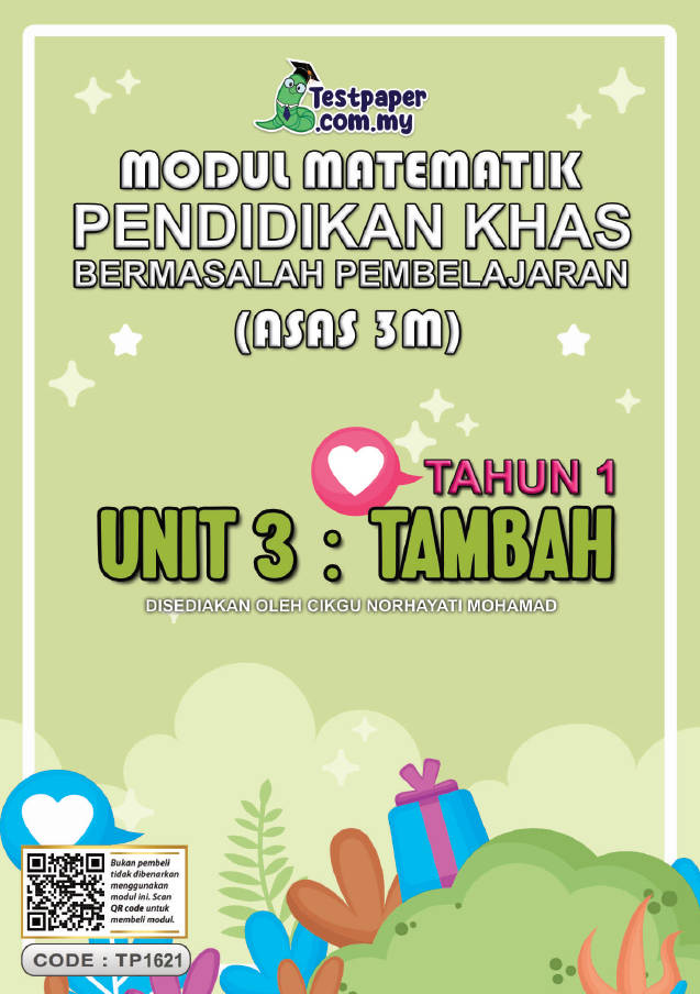 MODUL MATEMATIK TAHUN 1 PENDIDIKAN KHAS BERMASALAH PEMBELAJARAN (UNIT 3: TAMBAH) - Cikgu.Info