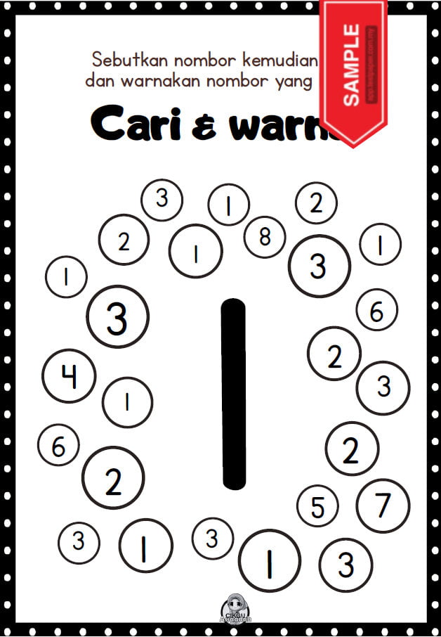 MODUL PRASEKOLAH DAN TADIKA : MATEMATIK (NOMBOR 1 - 10) - Cikgu.Info