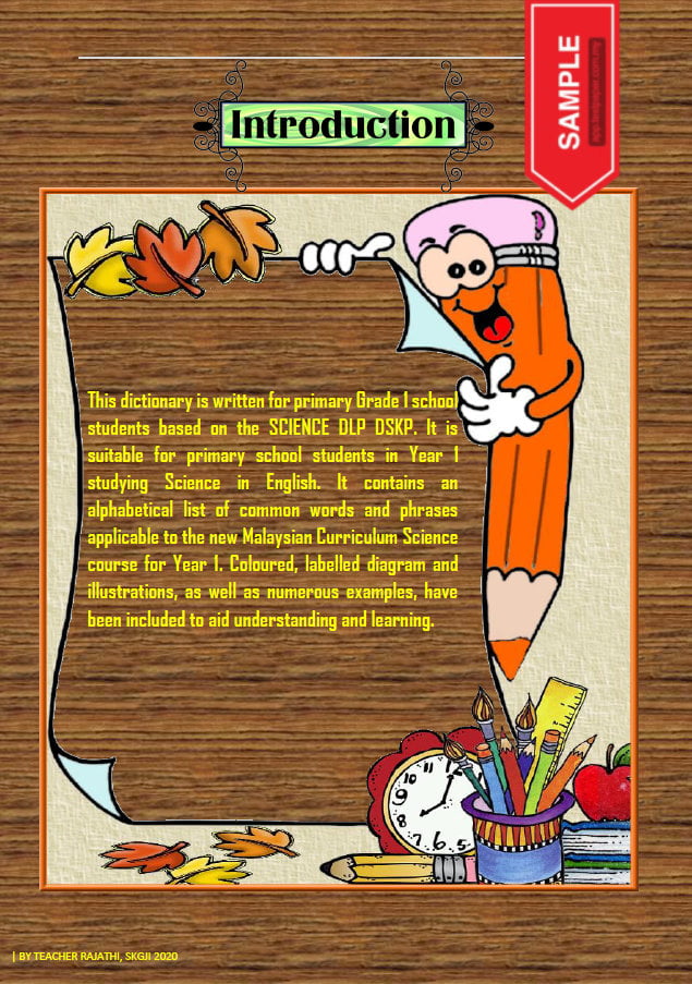 MODULE GRADE 1 ILLUSTRATED SCIENCE DICTIONARY - Cikgu.Info