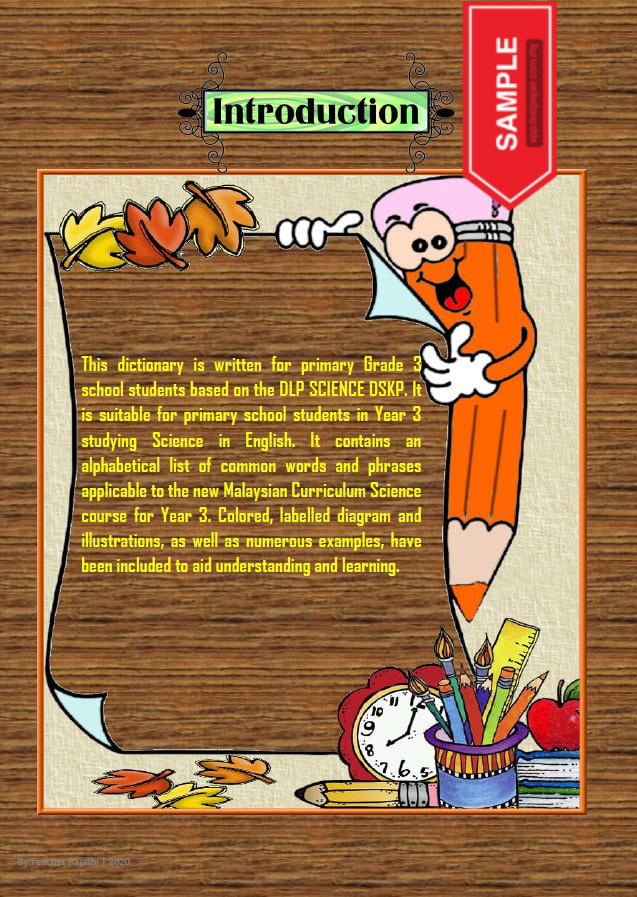 MODULE GRADE 3 ILLUSTRATED SCIENCE DICTIONARY - Cikgu.Info