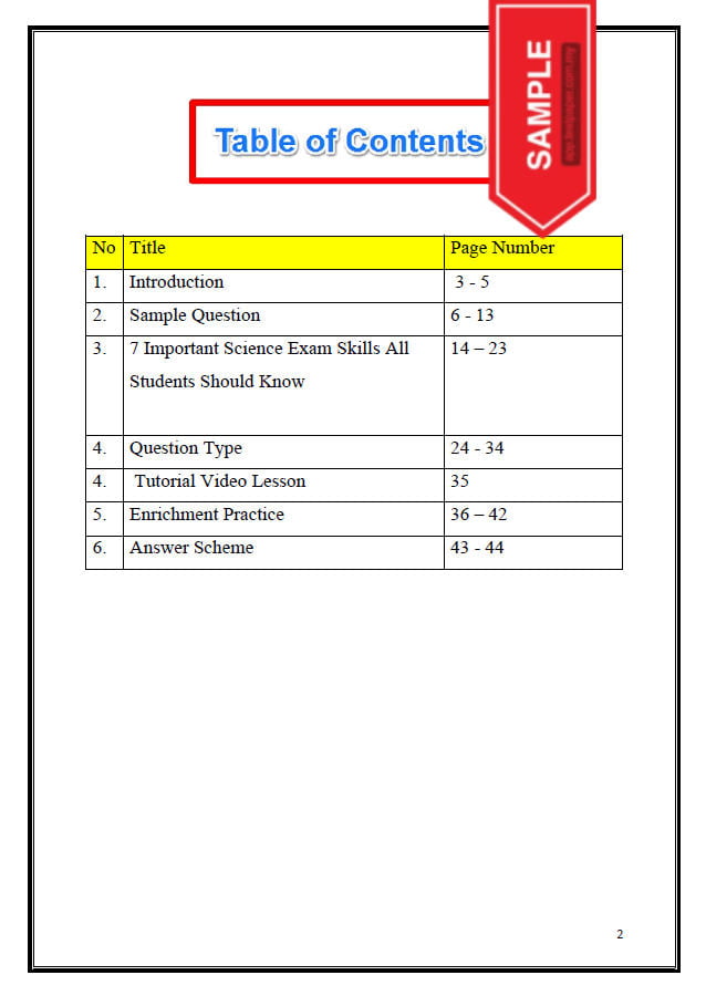 MODULE STRATEGIES FOR ANSWERING SCIENCE QUESTIONS (PRIMARY SCHOOL ...