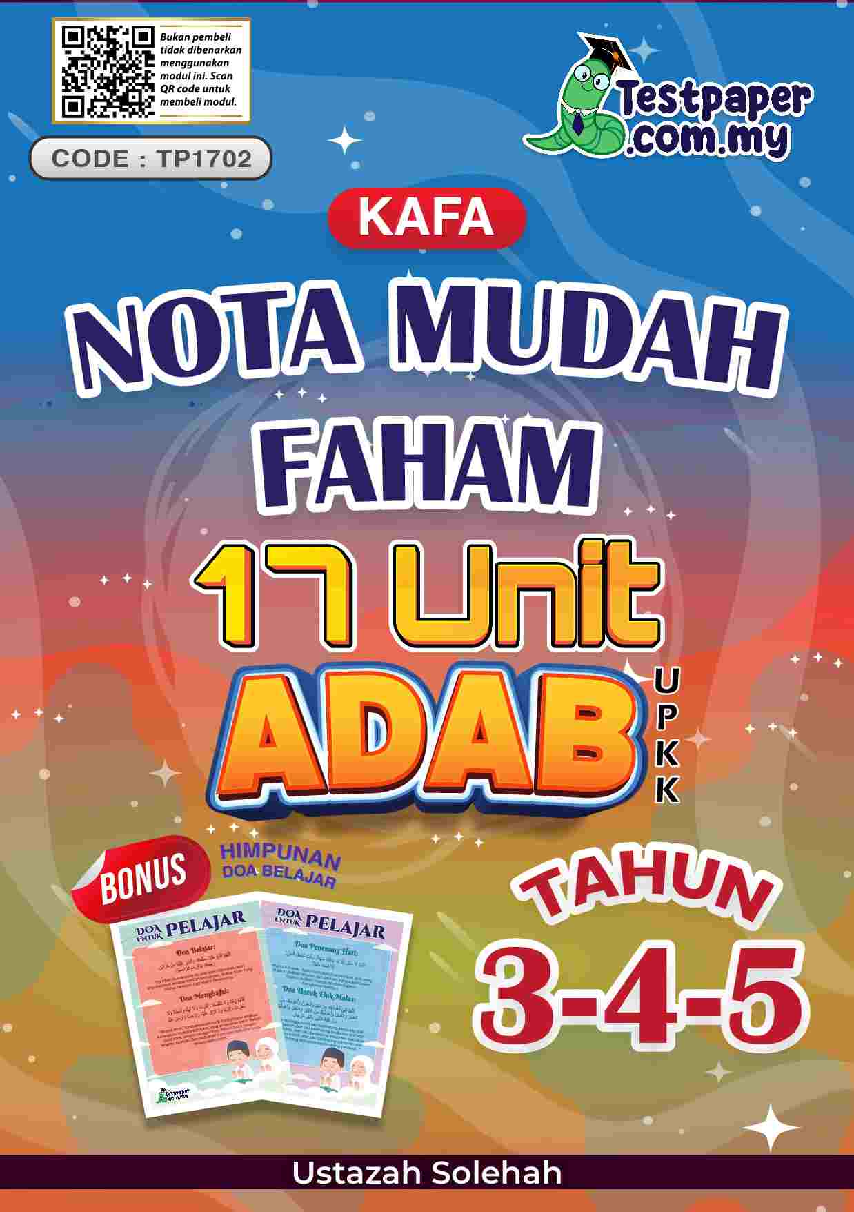 NOTA MUDAH FAHAM 17 UNIT ADAB UPKK TAHUN 3-4-5 - Cikgu.Info