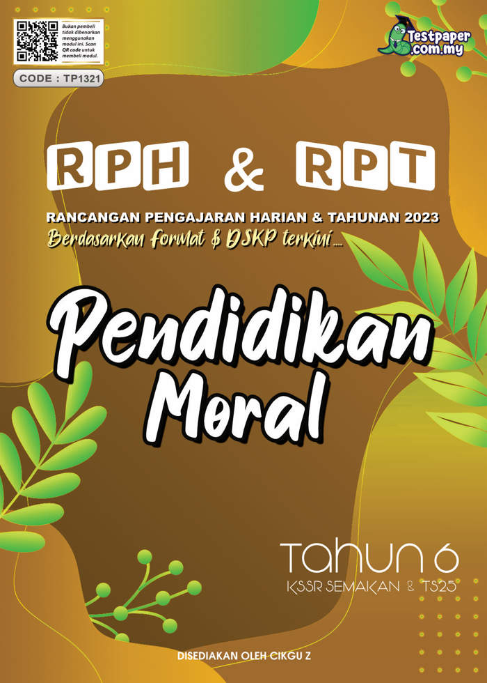 RPH DAN RPT 2023 - PENDIDIKAN MORAL TAHUN 6 - Cikgu.Info