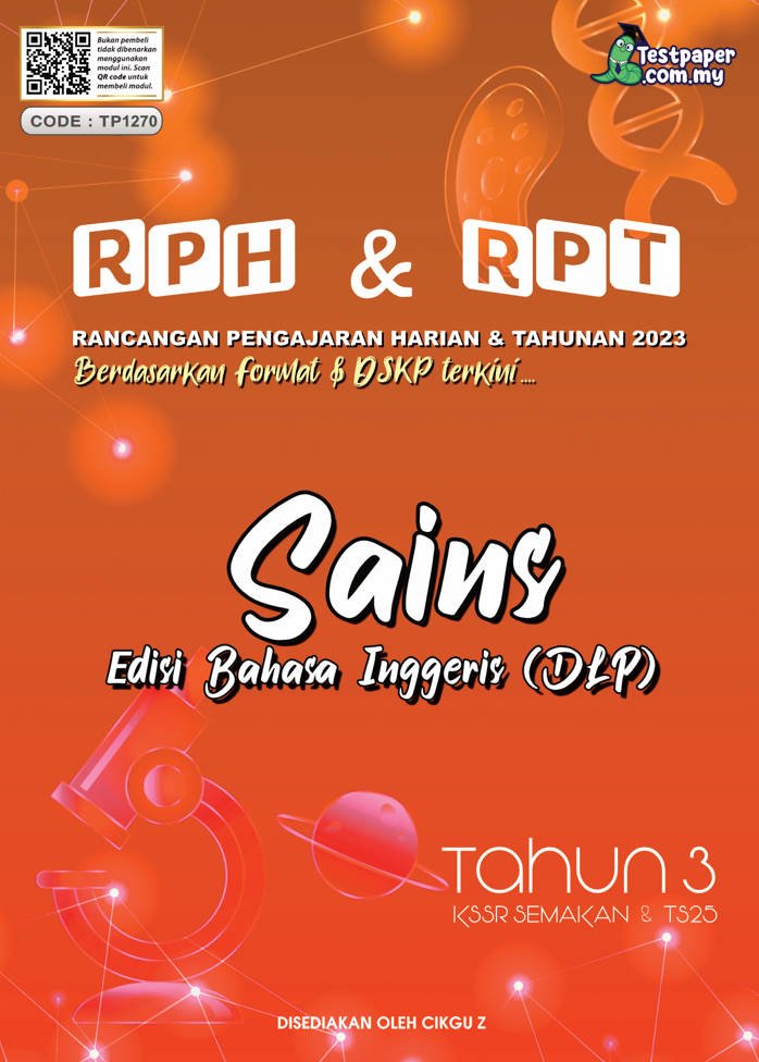 RPH DAN RPT 2023 - SAINS EDISI BAHASA INGGERIS (DLP) TAHUN 3 - Cikgu.Info