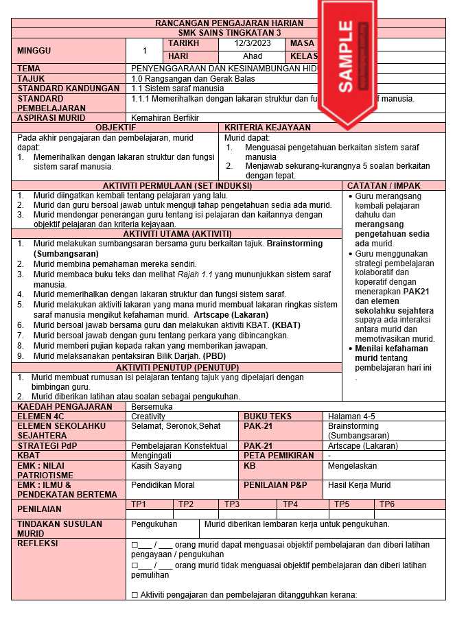 RPH DAN RPT 2023 - SAINS TINGKATAN 3 - Cikgu.Info