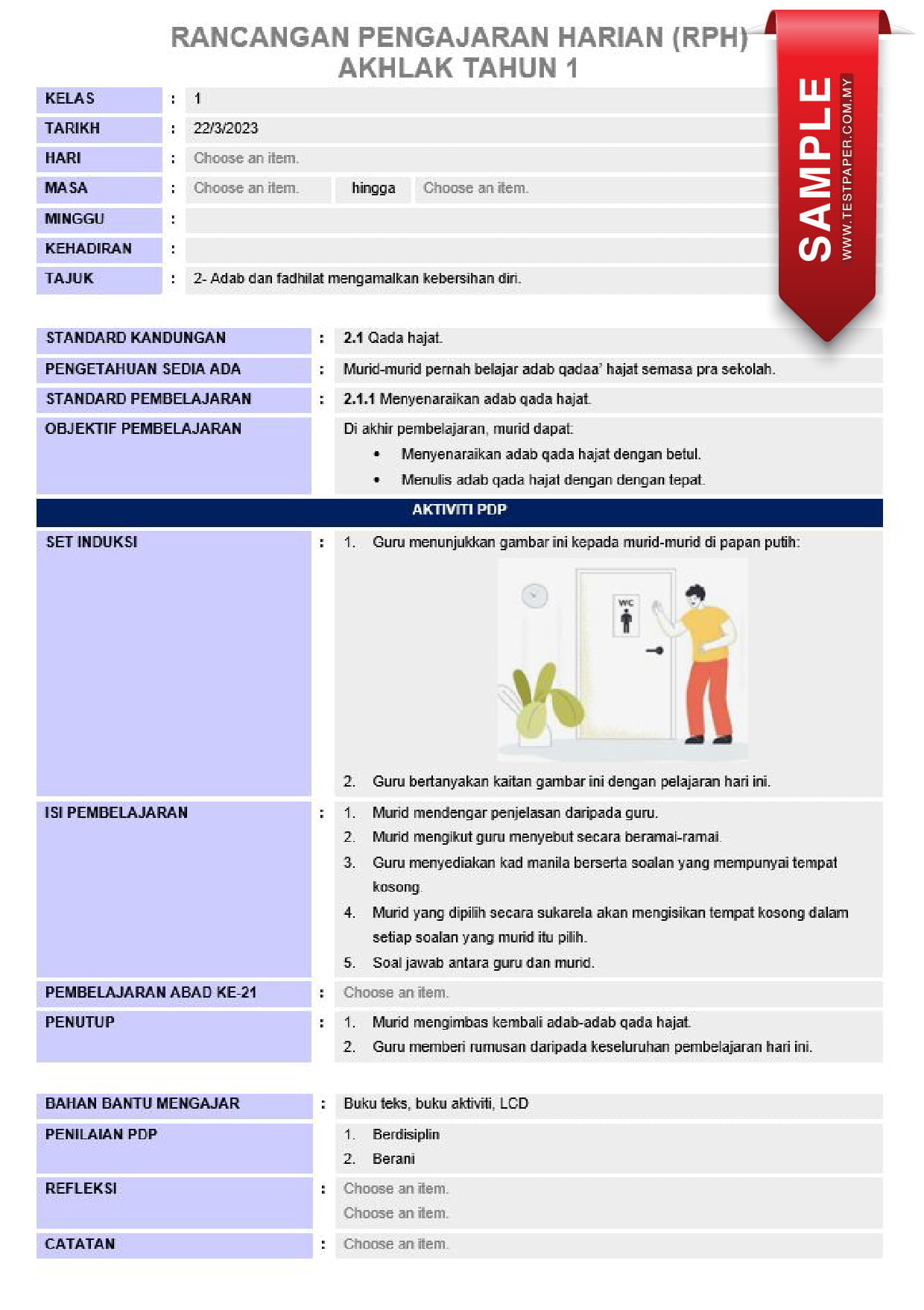 RPH KSRA - AKHLAK TAHUN 1-2-3 - Cikgu.Info