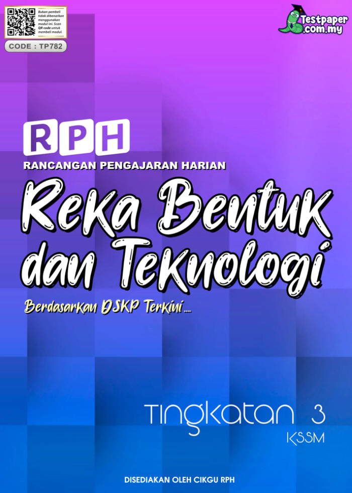 RPH - REKA BENTUK DAN TEKNOLOGI TINGKATAN 3 KSSM - Cikgu.Info