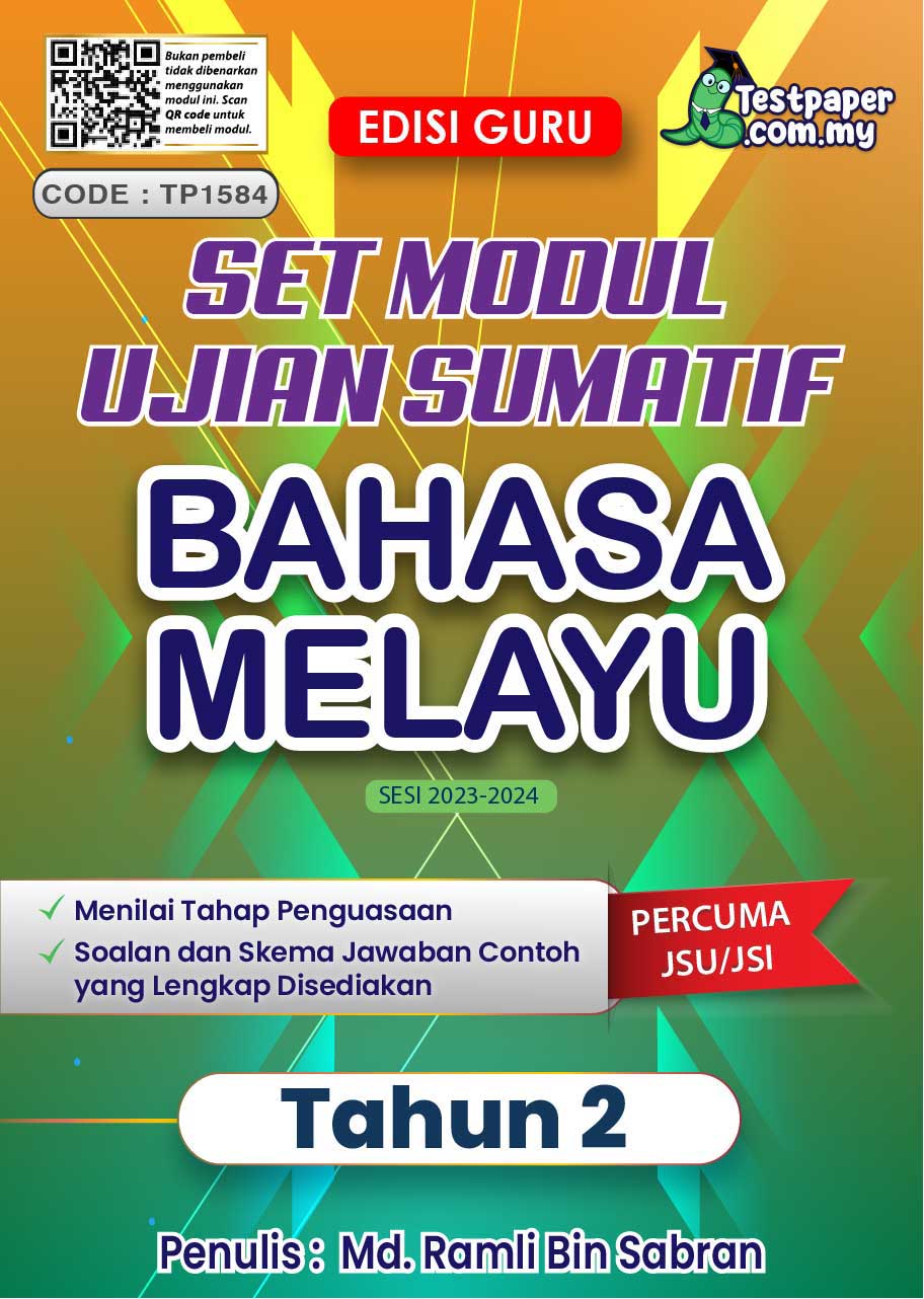 SET MODUL UJIAN SUMATIF BAHASA MELAYU MENILAI TAHAP PENGUASAAN TAHUN 2 SESI 2023/2024 - Cikgu.Info