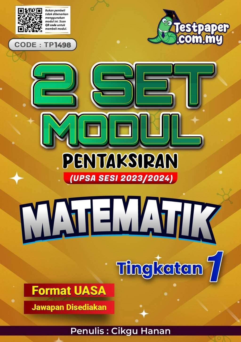 2 SET MODUL PENTAKSIRAN MATEMATIK TINGKATAN 1 (UPSA SESI 2023/2024) - Cikgu.Info