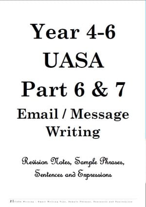 [REVISION NOTES] UASA PART 6 AND PART 7 - EMAIL AND MESSAGE WRITING ...