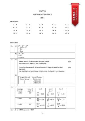 UASA Matematik Tingkatan 3 Sesi 2023/2024