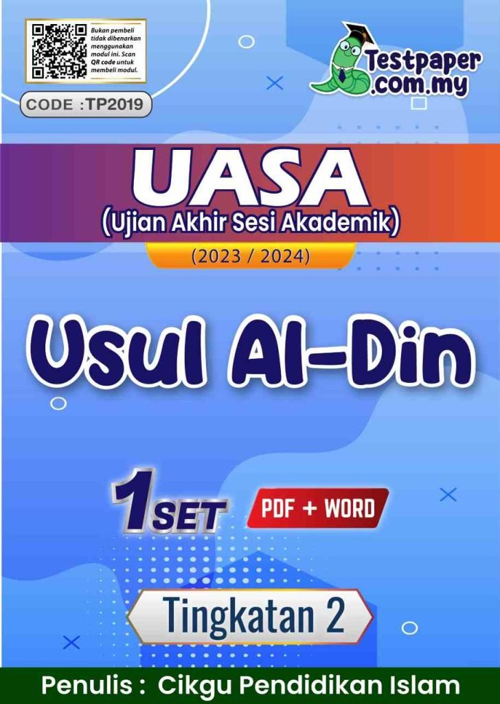 1 SET UJIAN AKHIR SESI AKADEMIK USUL AL-DIN TINGKATAN 2 (UASA SESI 2023 ...