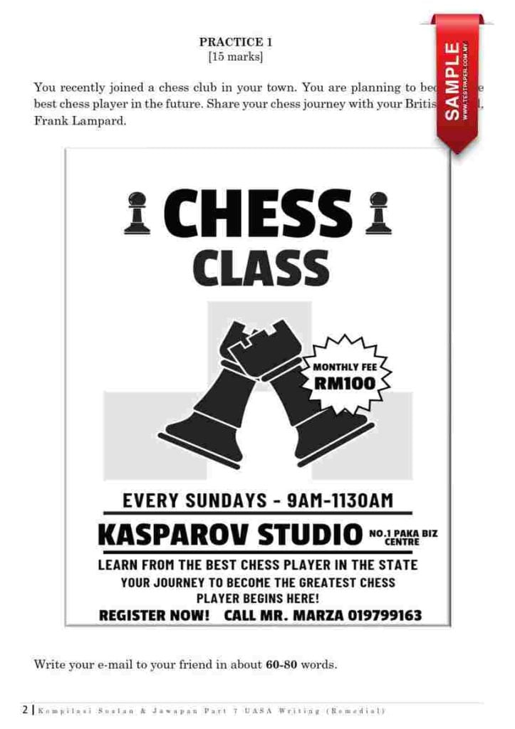 KOMPILASI 20 SOALAN DAN CONTOH JAWAPAN PART 7 UASA WRITING (REMEDIAL ...